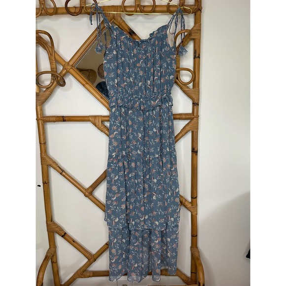 MISA | Dresses | Misa Los Angeles Flowy Summer Floral Tiered Midi Dress ...